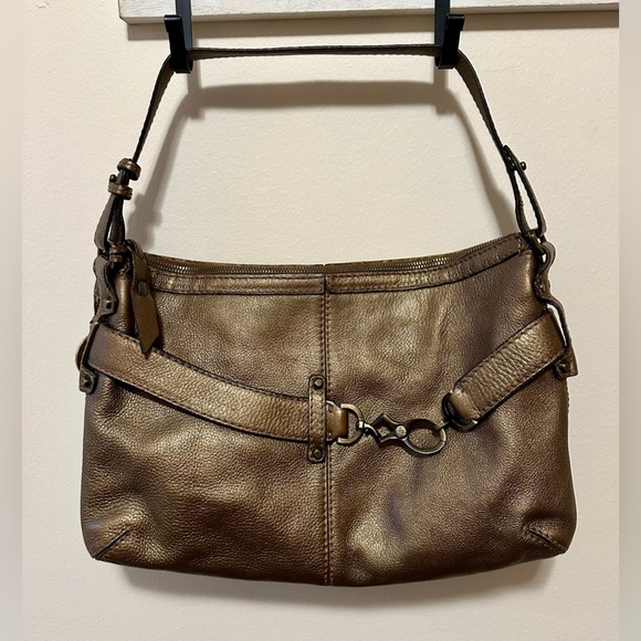 Stuart Weitzman | Bags | Vintage Stuart Weitzman Genuine Gold Leather ...